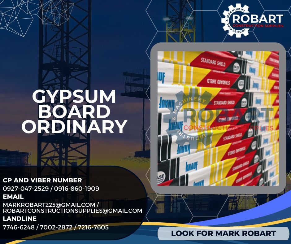 Gypsum Board Ordinary, Commercial & Industrial, Construction & Building ...