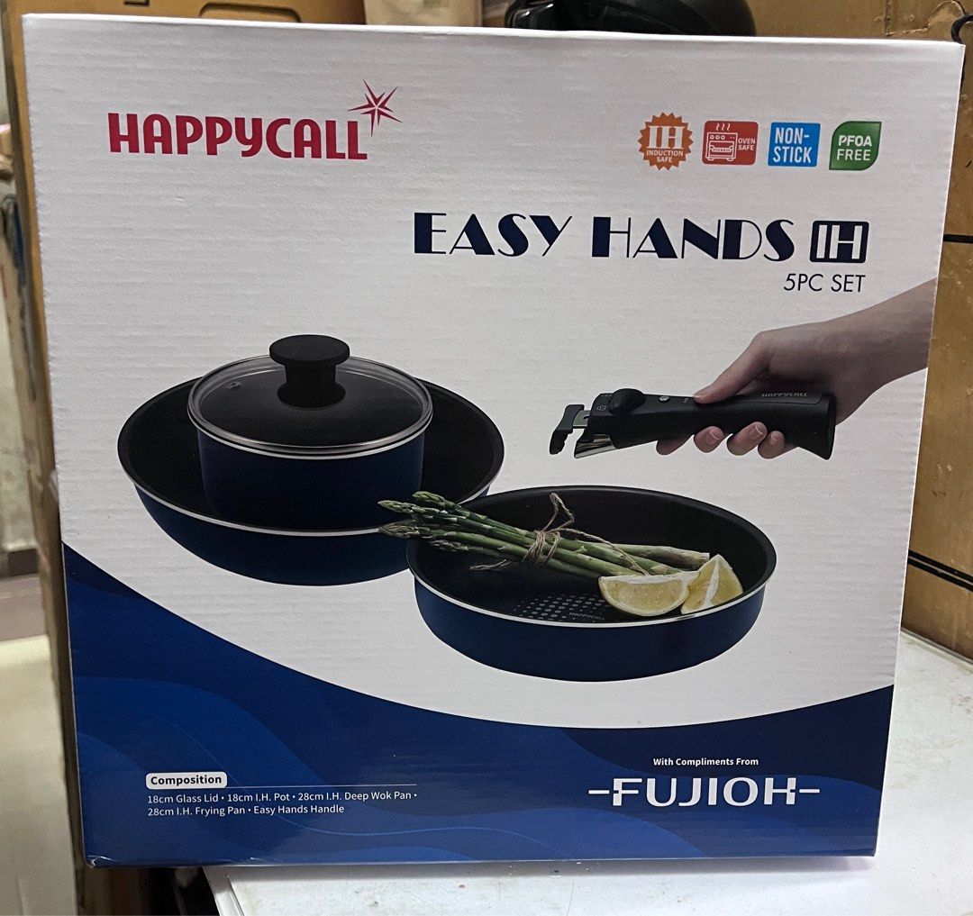 Happycall easy hands IH 5pc set, Furniture & Home Living, Kitchenware ...