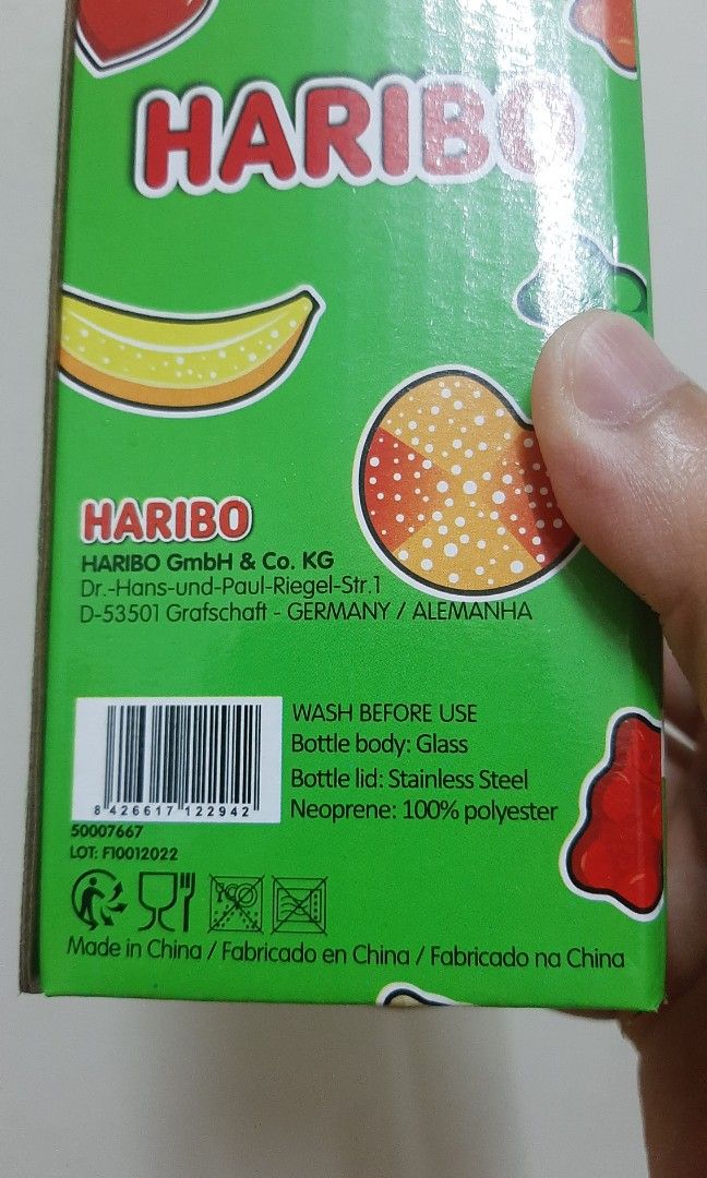 Haribo Glass Bottle, Furniture & Home Living, Kitchenware & Tableware ...