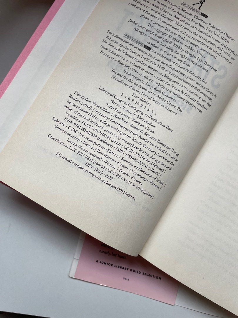 [HB] Stay Sweet by Siobhan Vivian, Hobbies & Toys, Books & Magazines ...