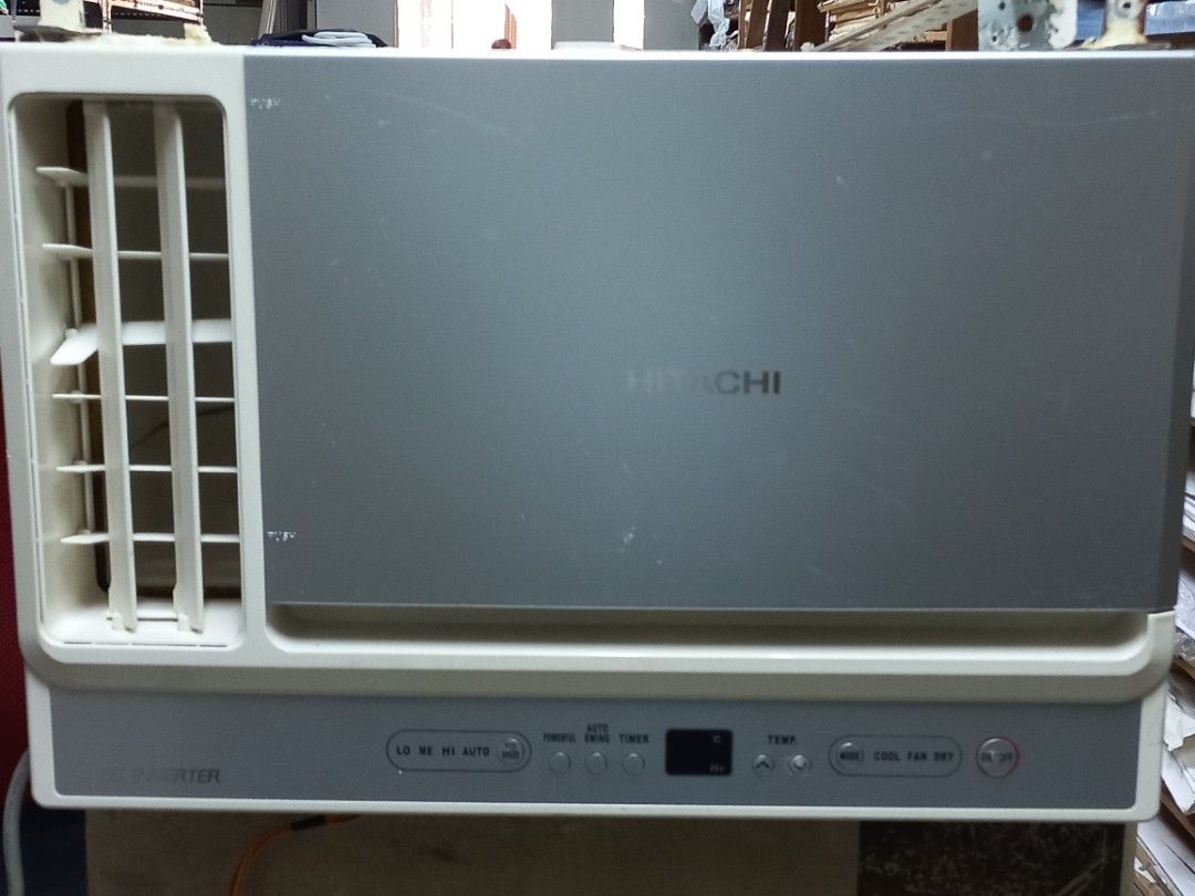 Hitachi Inverter 1.5 HP Window Type Aircon, TV & Home Appliances, Air ...