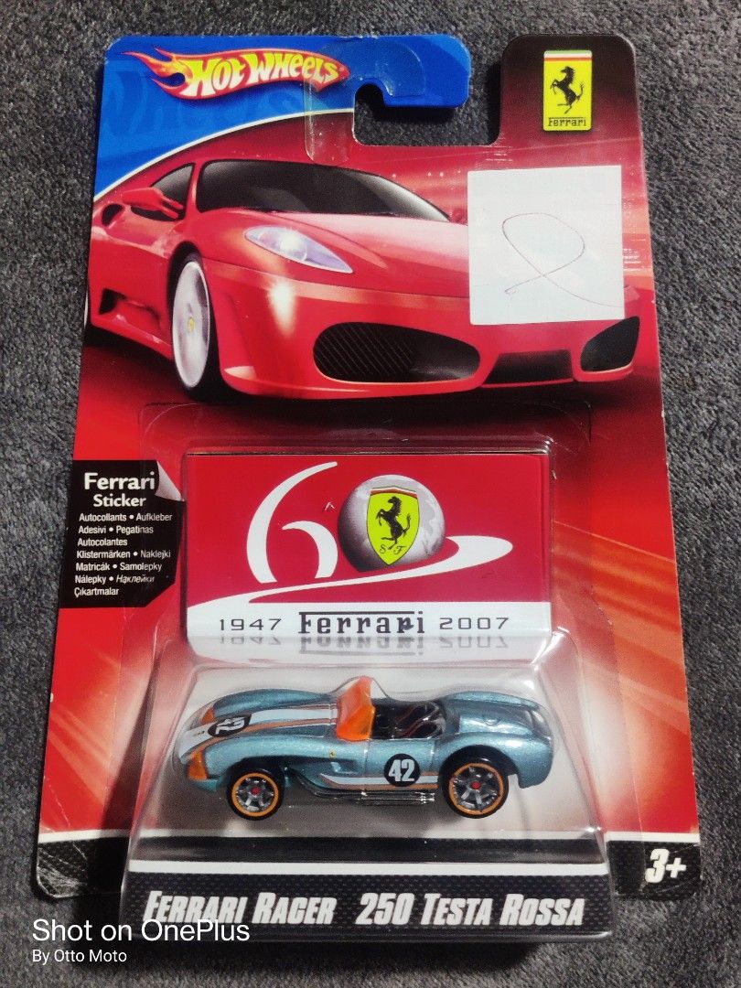 Hot Wheels Ferrari Racer 60th Anniversary 250 Testa Rossa, Hobbies ...