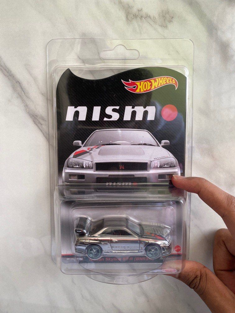 Hot Wheels RLC Nissan Skyline GT-R (R34) NISMO VARIANT CARD chrome ...