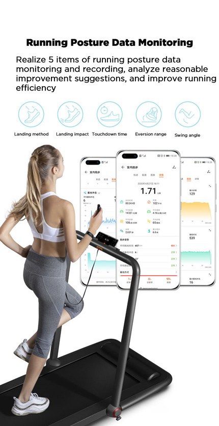 HUAWEI Gymnastika X1 2-in-1 Smart Treadmill Remote Control/Induction ...
