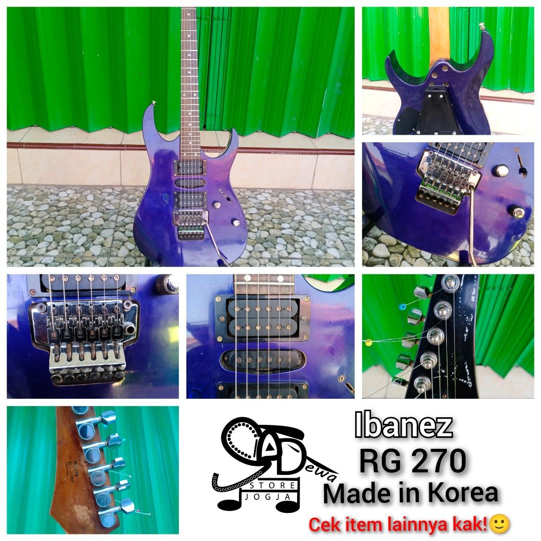 IBANEZ RG 270 MADE IN KOREA GITAR ELEKTRIK GUITAR LISTRIK ROCK RG270, Musik & Media, Alat di ...