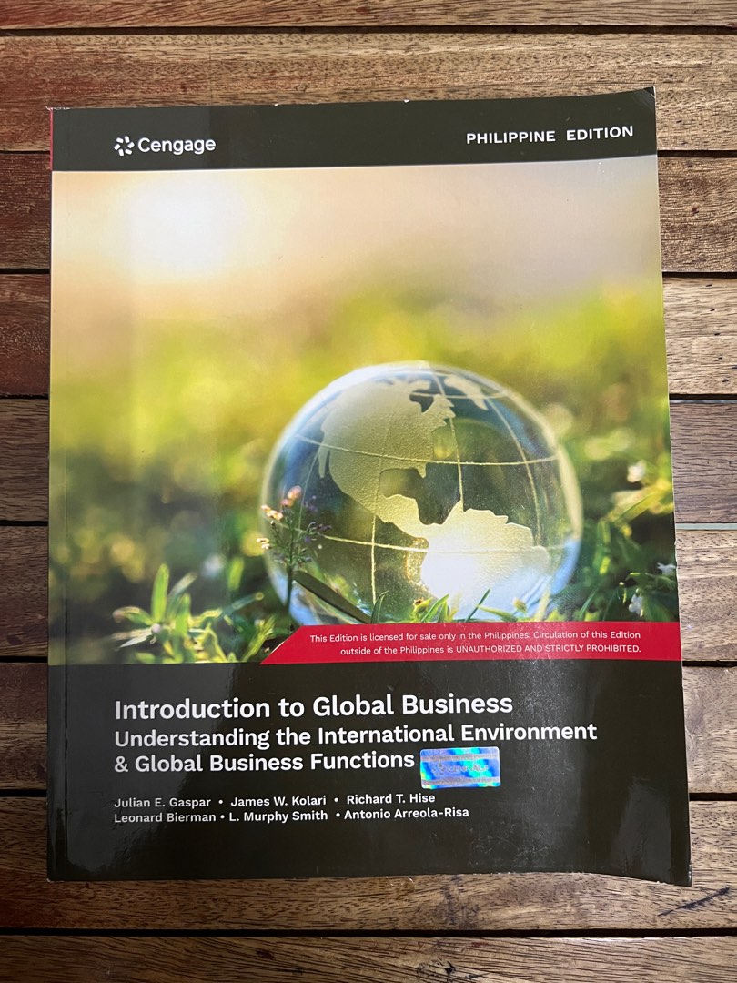 Introduction to Global Business - Cengage, Hobbies & Toys, Books & Magazines, Textbooks on Carousell