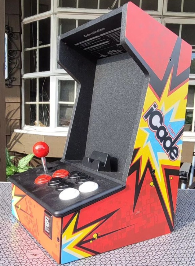 Ion Icade Bluetooth Arcade Cabinet IPad Tablet Joystick Game Play with ...