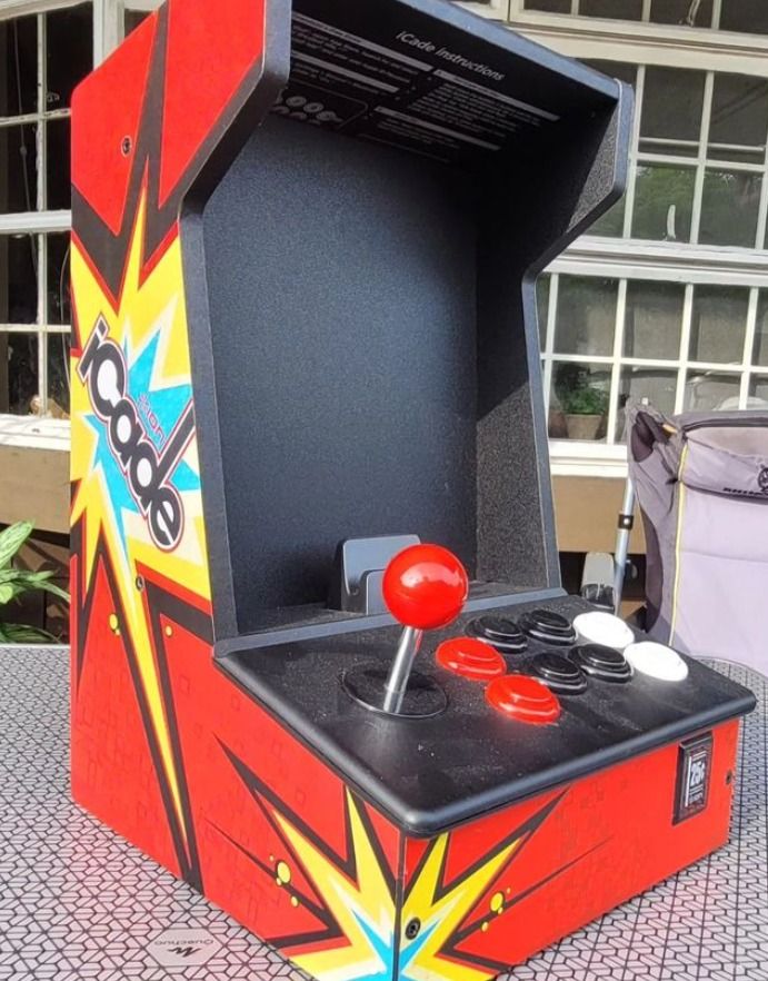 Ion Icade Bluetooth Arcade Cabinet IPad Tablet Joystick Game Play with ...