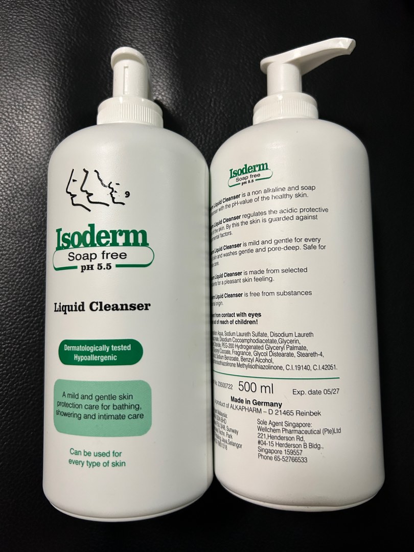 ISODERM soap free PH5.5, Beauty & Personal Care, Bath & Body, Bath on ...