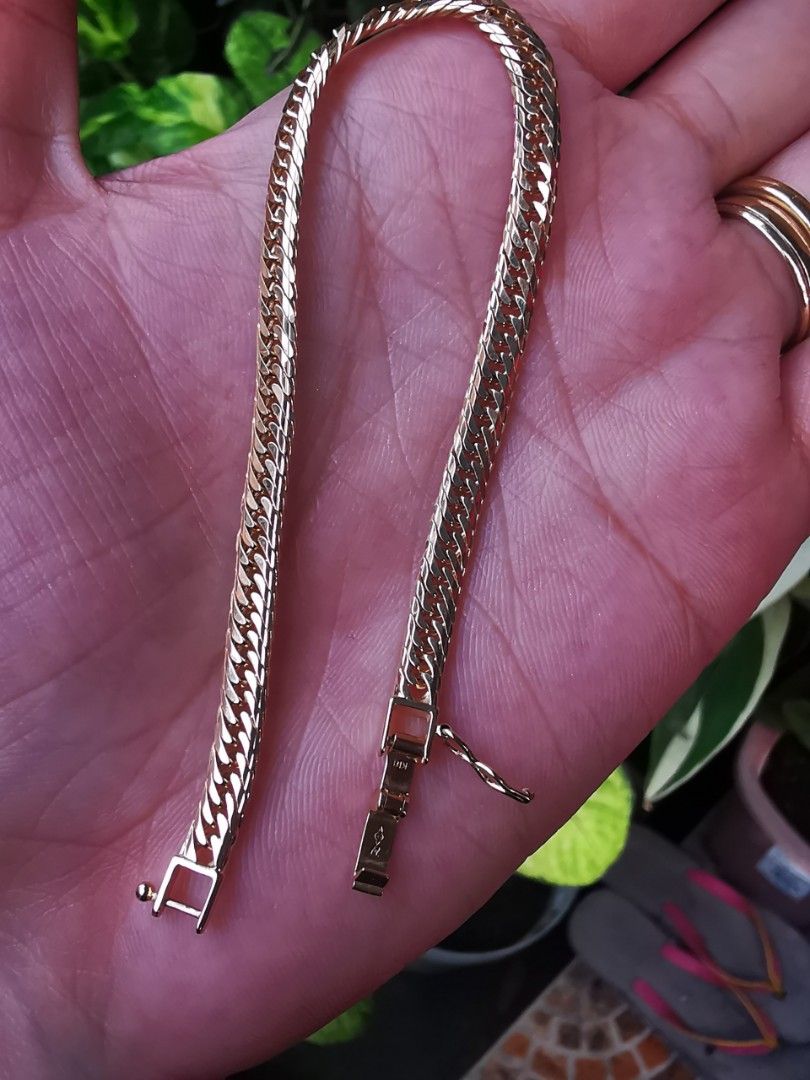Japan gold Mcut Braceiet 10.3g 71/4'', Luxury, Accessories on Carousell