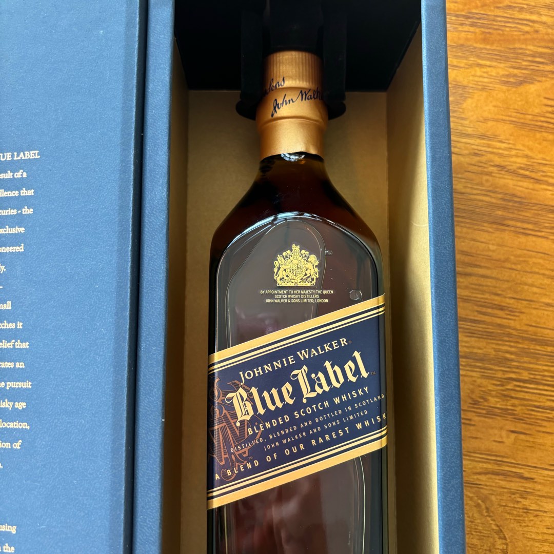 Johnnie Walker Blue Label 750ml, Food & Drinks, Alcoholic Beverages on ...