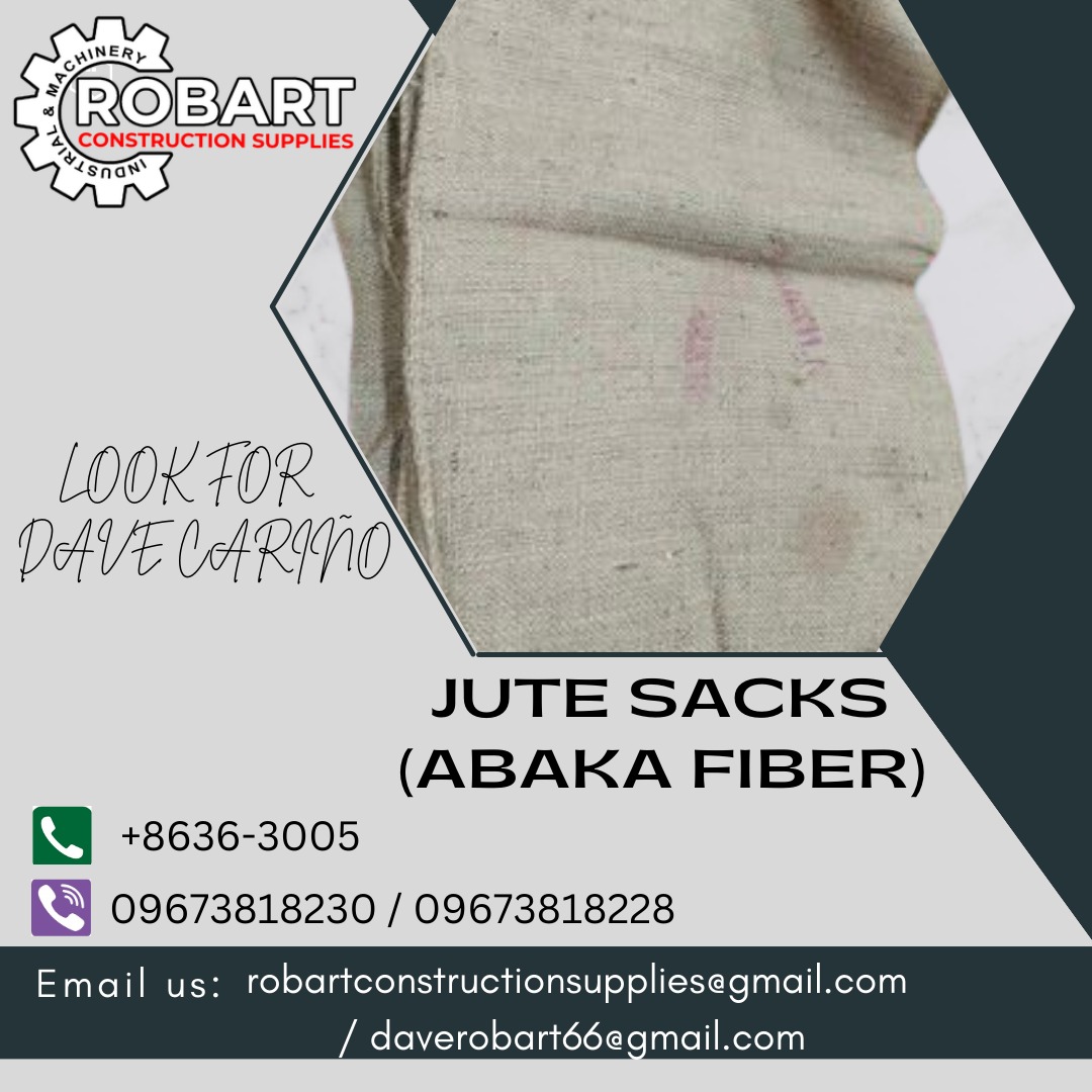 JUTE SACKS ( ABAKA FIBER ), Commercial & Industrial, Construction Tools ...
