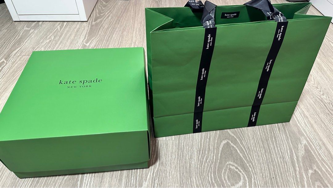 Kate Spade Paper Bag & Box Set, Women's Fashion, Bags & Wallets ...