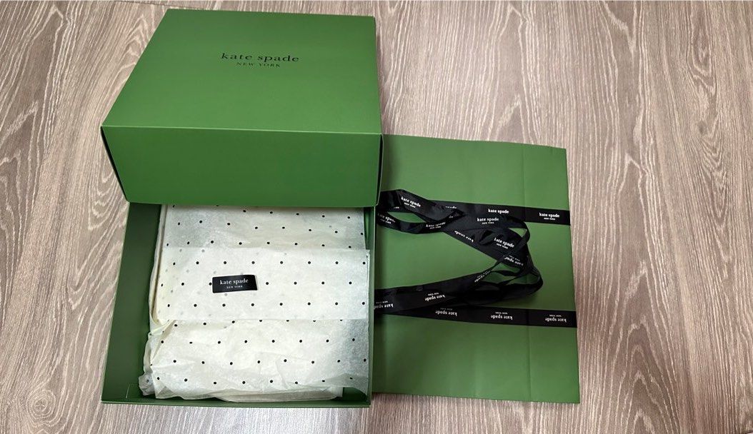 Kate Spade Paper Bag & Box Set, Women's Fashion, Bags & Wallets ...