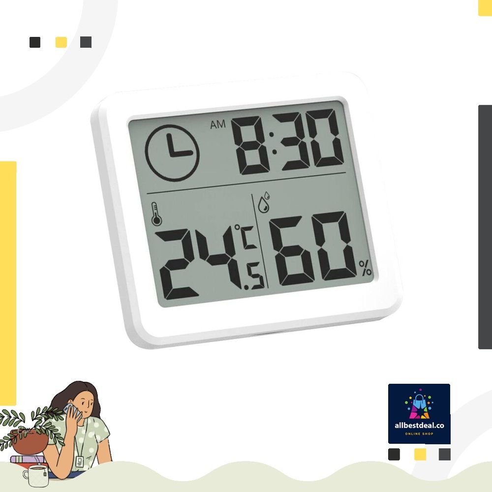 KIKIMO Indoor Digital Hygrometer Thermometer Room Thermometer Humidity ...