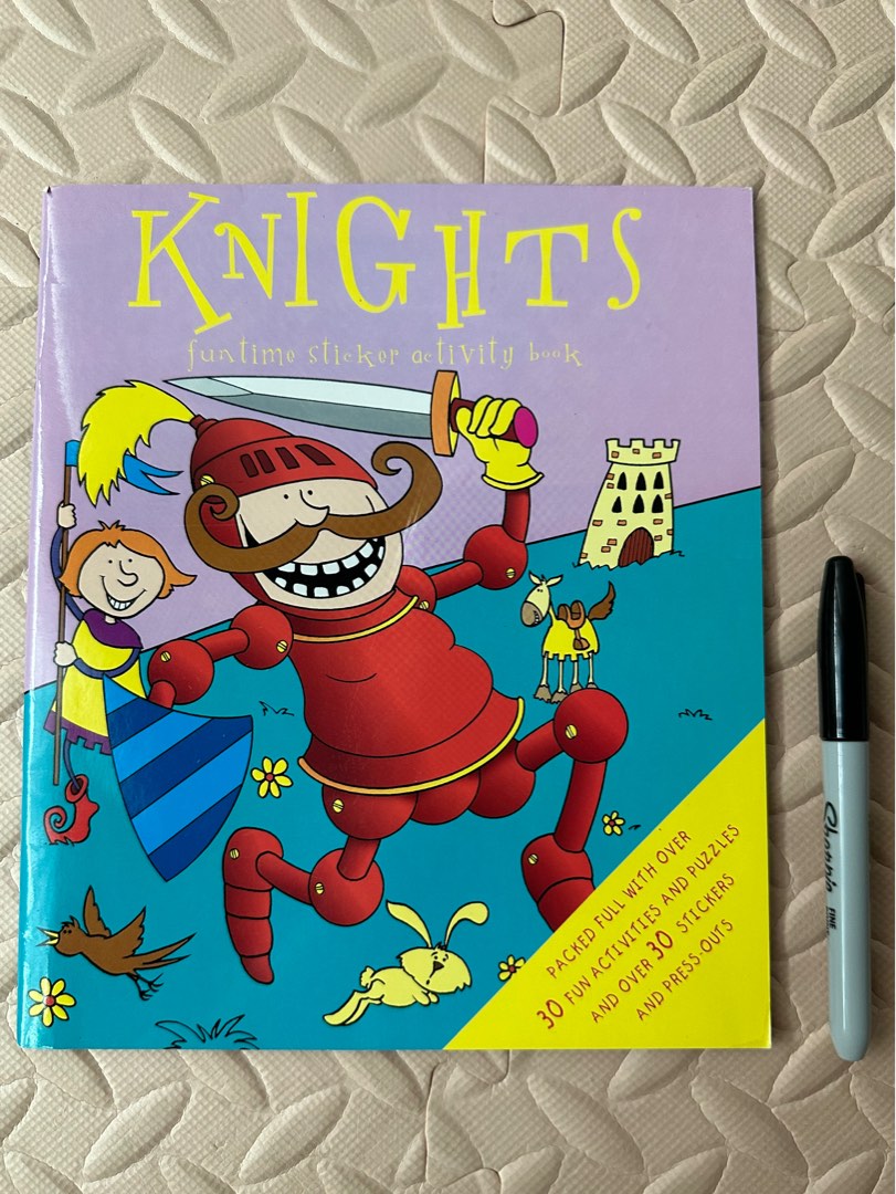 Knights Fun Time Sticker Activity Book, Hobbies & Toys, Books ...