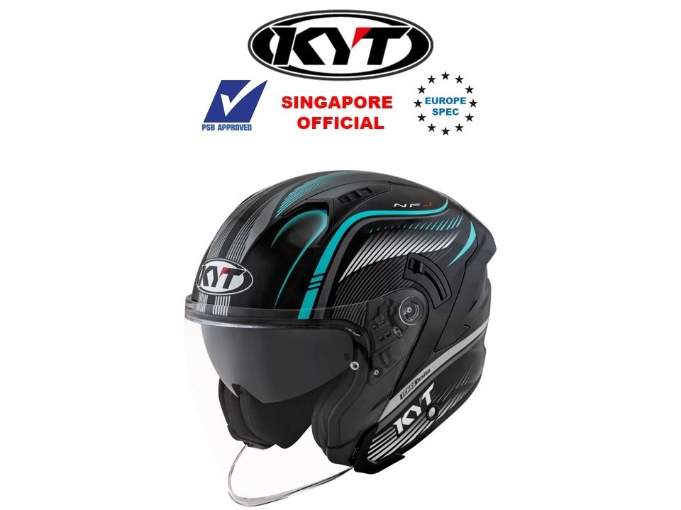 KYT NFJ RADAR Open Face Helmet Design | PSB Approved Helmet ...