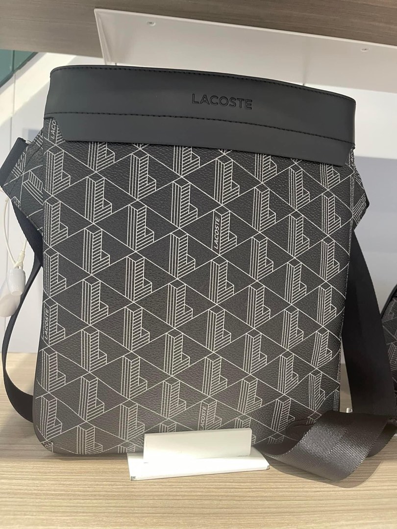 Lacoste Monogram Sling Bag for Men, Men's Fashion, Bags, Sling Bags on ...