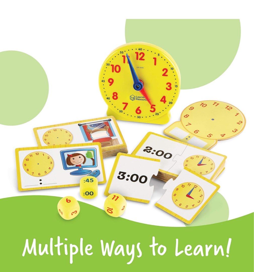 Learning Resources Time Activity Set, Hobbies & Toys, Toys & Games on Carousell