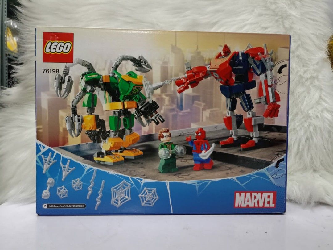 Lego Spiderman and Doctor Octopus Mech Battle 76198, Hobbies & Toys ...
