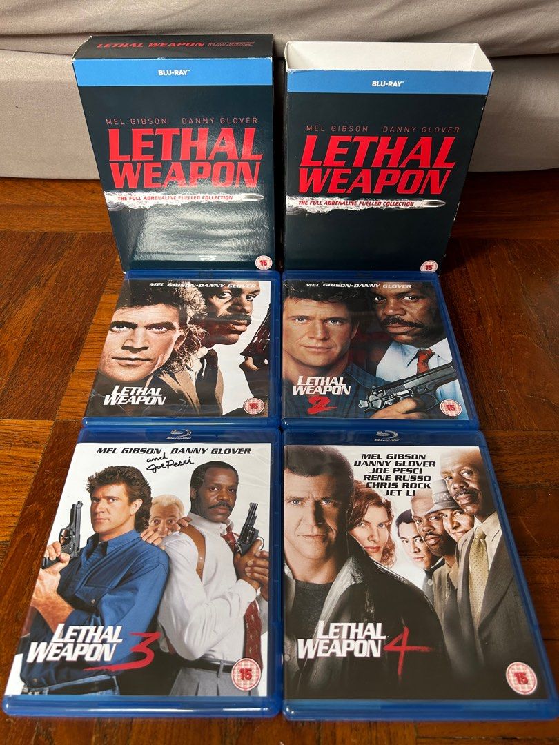 Lethal Weapon Bluray Movie Collection Boxset, Hobbies & Toys, Music ...