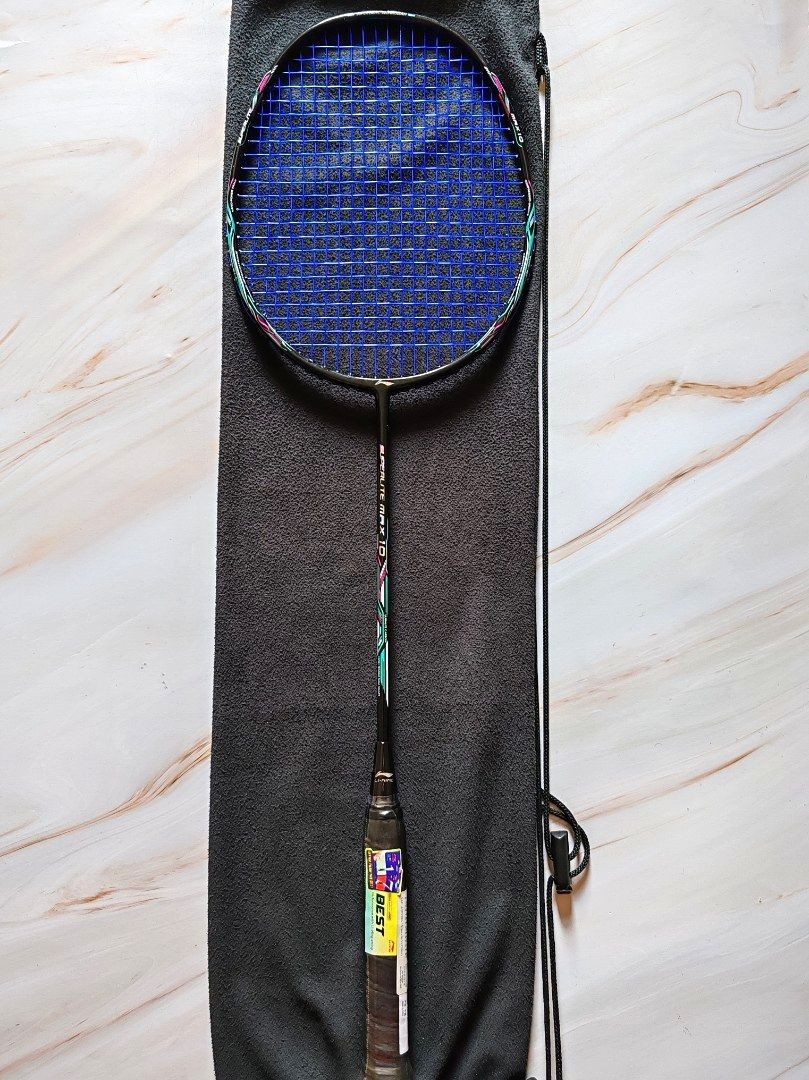 Li Ning Superlite Max 10 LiNing Badminton Racket, Sports Equipment ...