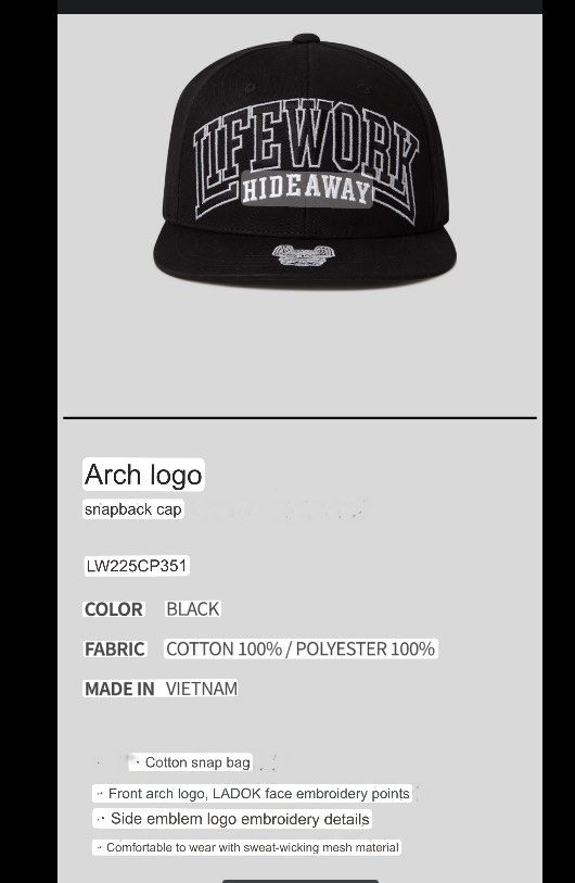Lifework hideaway | arch logo, Men's Fashion, Watches & Accessories, Caps & Hats on Carousell