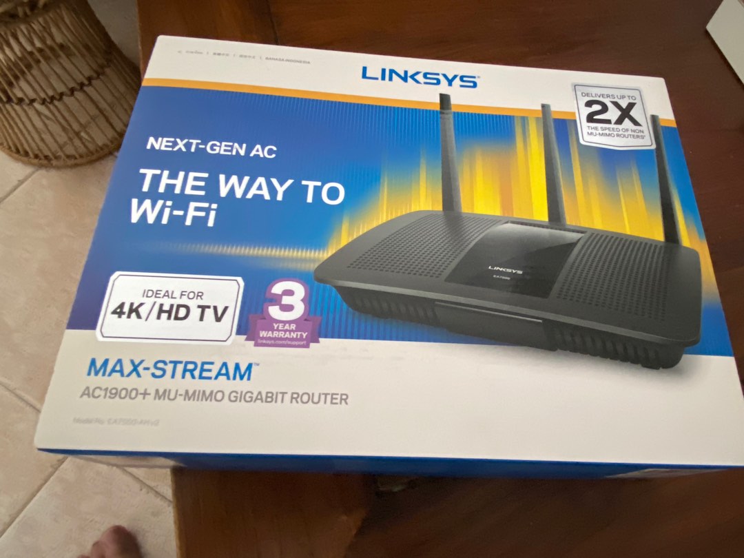 Linksys Router AC1900+ MU-MIMO GIGABIT ROUTER, Computers & Tech, Parts ...