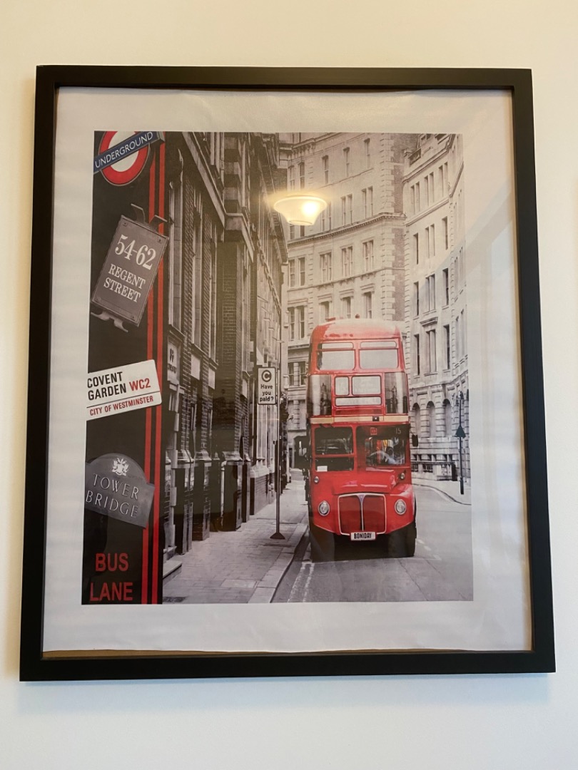 London Painting 64x54cm, Furniture & Home Living, Home Decor, Frames ...