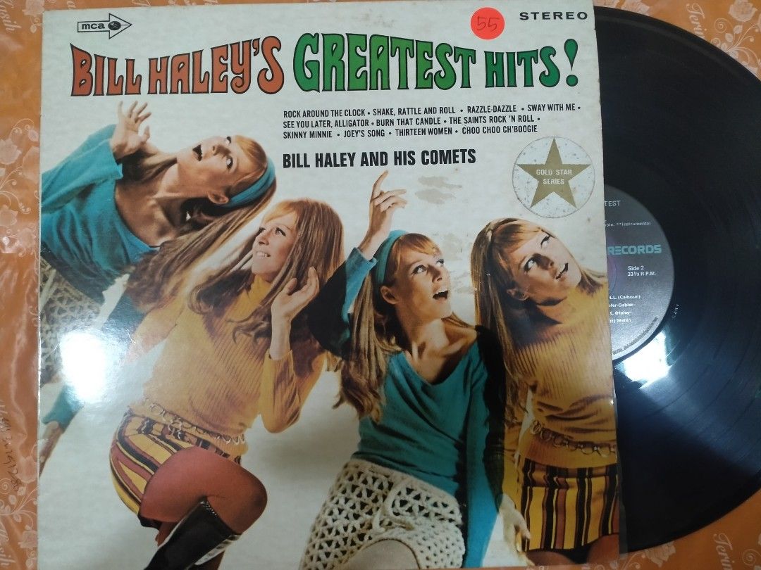LP PIRING HITAM BILL HALEYS GREATEST HITS, Hobbies & Toys, Music ...
