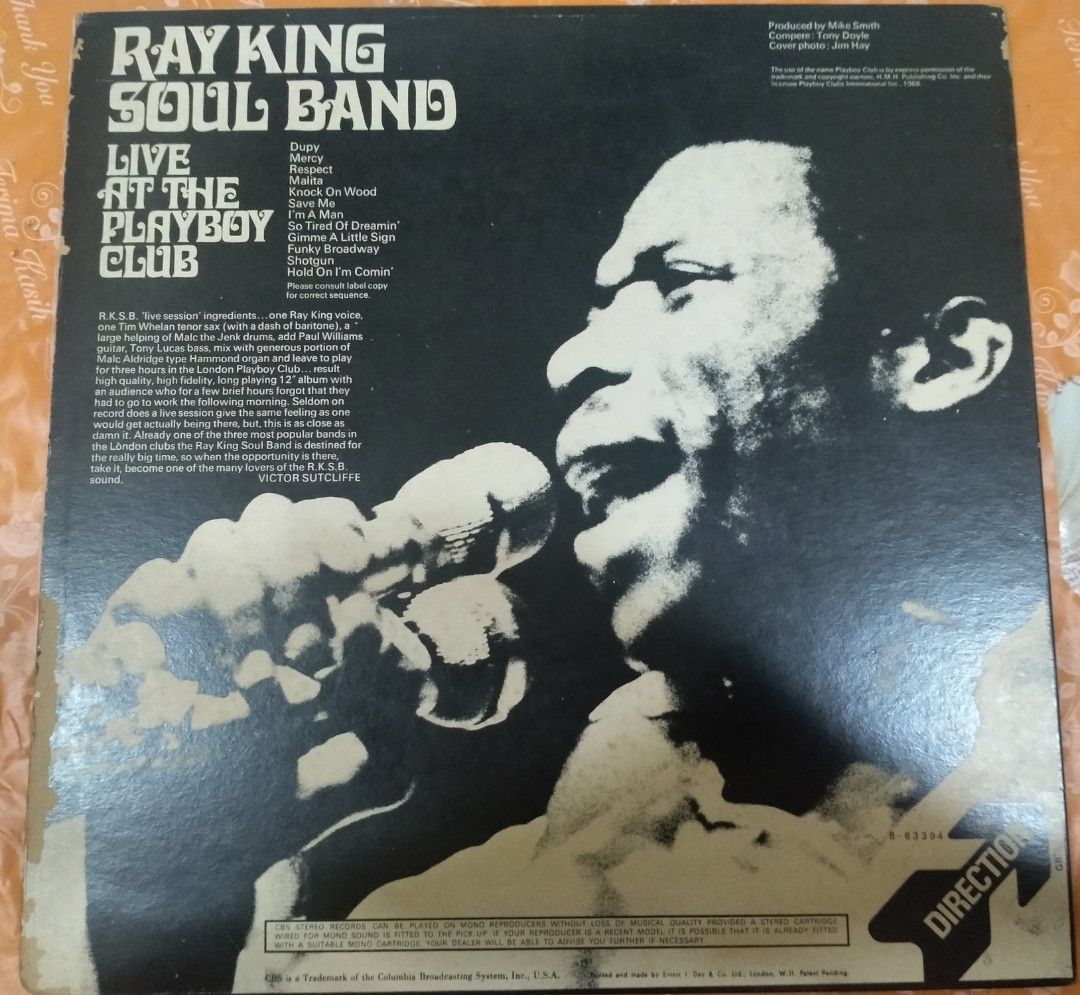 LP PIRING HITAM RAY KING SOUL BAND, Hobbies & Toys, Music & Media ...