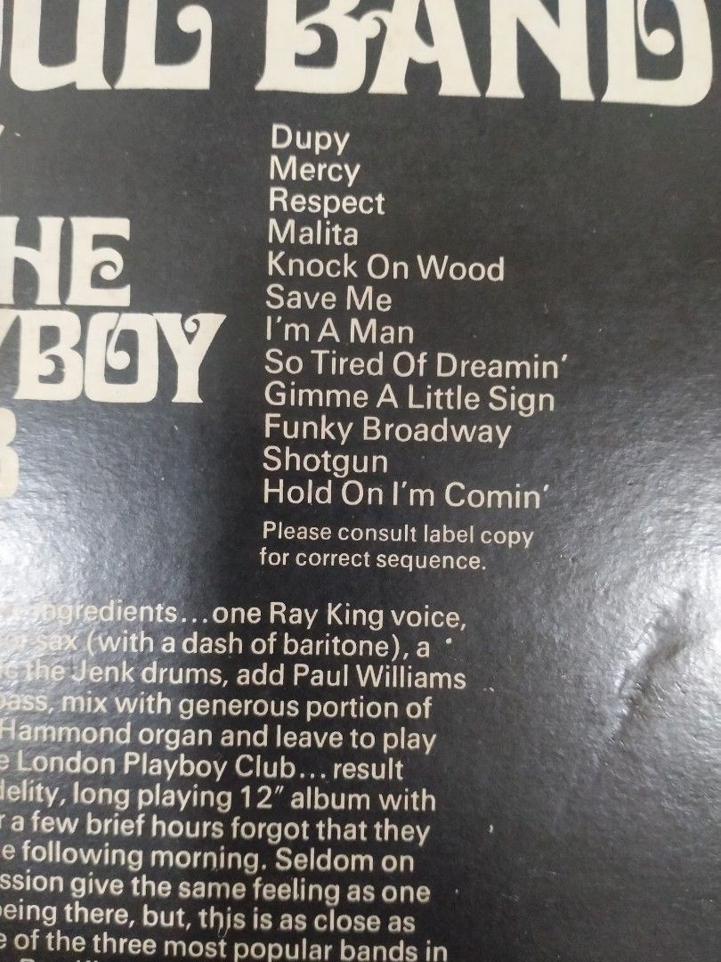 LP PIRING HITAM RAY KING SOUL BAND, Hobbies & Toys, Music & Media ...