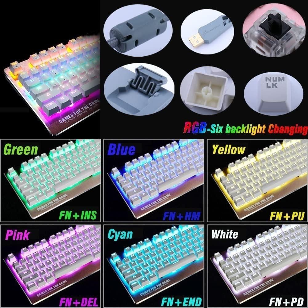 Luxon Mechanical Keyboard, Luxon Fully RGB Backlit Gaming Keyboard ...