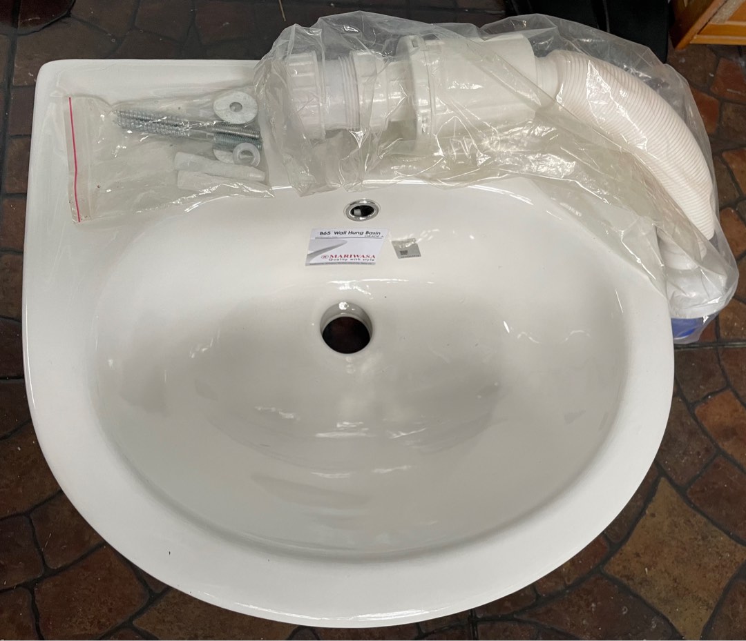 MARIWASA wall hing basin set, Furniture & Home Living, Bathroom ...