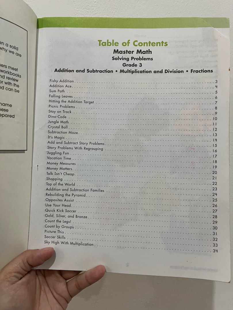 Master Math Solving Problems Grade 3, Buku & Alat Tulis, Buku Anak-Anak di Carousell