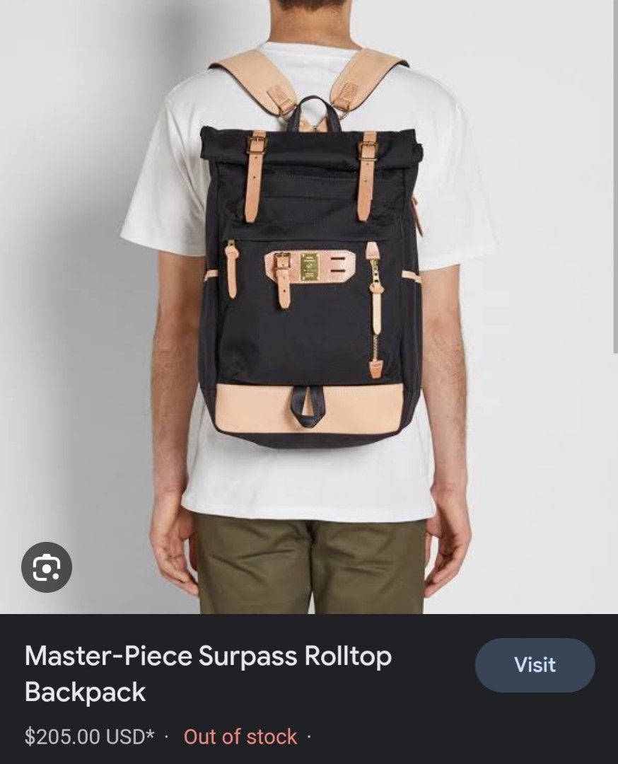 Master-Piece Surpass Rolltop Backpack Made in Japan, Men's Fashion ...