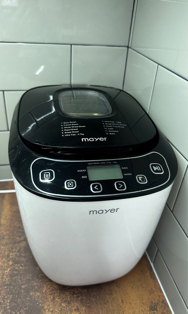 Mayer 1kg Bread Maker MMBM4406, TV & Home Appliances, Kitchen ...