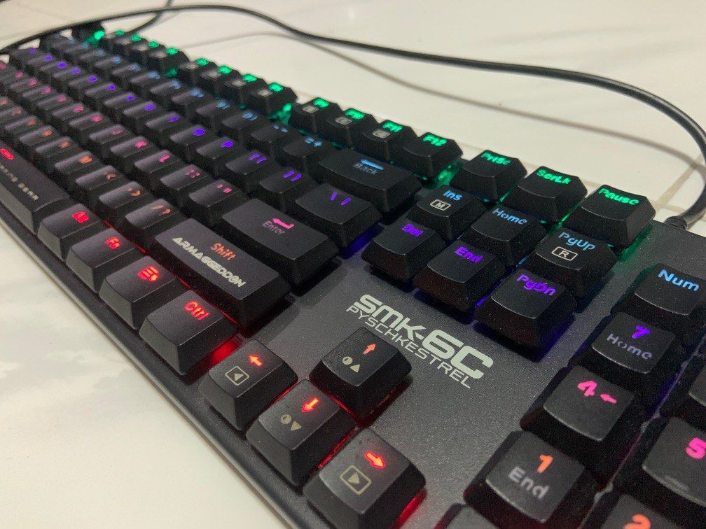 Mechanical Keyboard | blue switch | ARMAGGEDON SMK-6C, Computers & Tech ...
