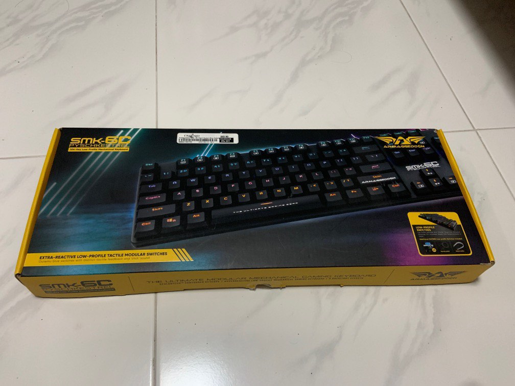 Mechanical Keyboard | blue switch | ARMAGGEDON SMK-6C, Computers & Tech ...