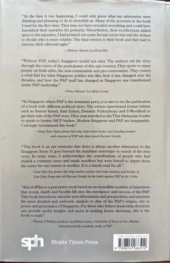 Men in White : The Untold Story of Singapore's Ruling Political Party ...