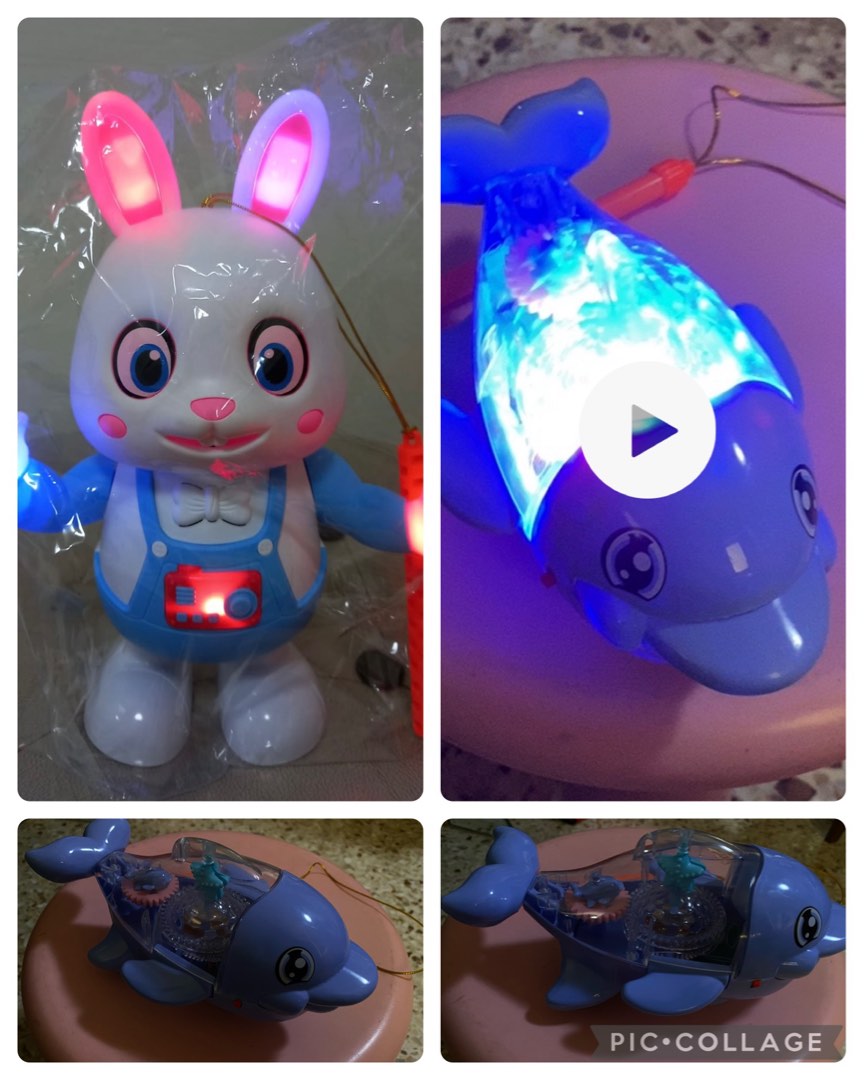 Mid-autumn Lantern- Rabbit Dolphin with Music n movement, Hobbies ...