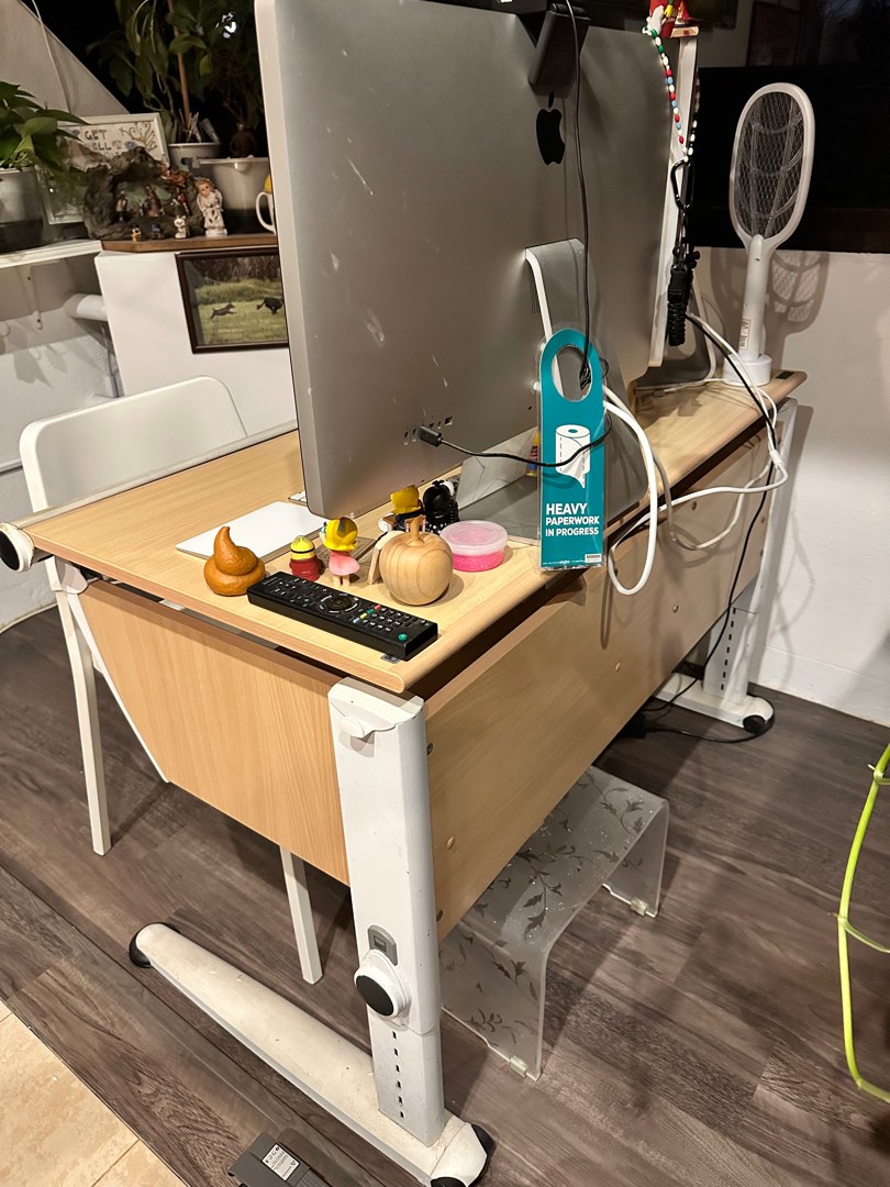 Moll Adjustable Table with Drawers, Furniture & Home Living, Furniture ...