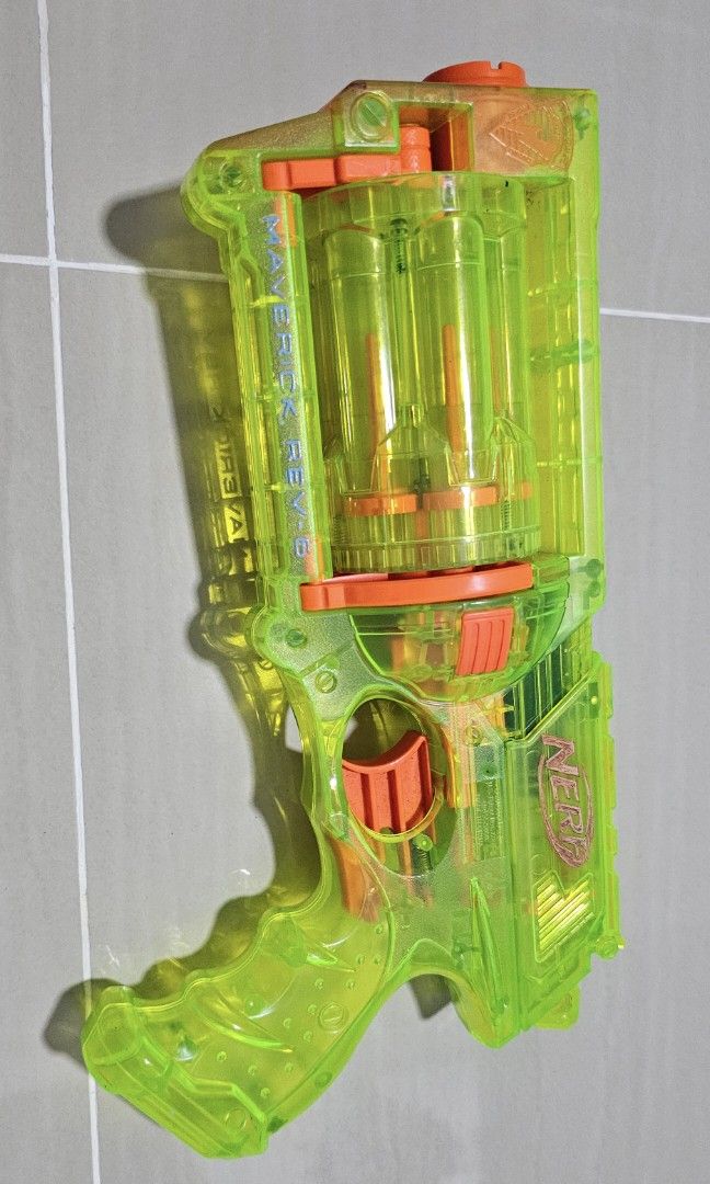 Nerf Maverick Neon Green, Hobbies & Toys, Toys & Games on Carousell