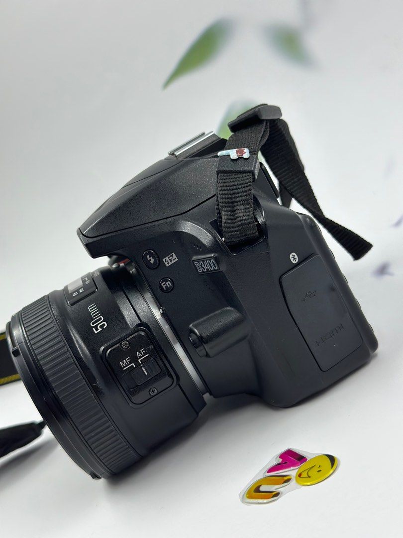Nikon D3400 DSLR 24MP Full HD Bluetooth Ready with 50mm Portrait Lens, Photography, Cameras on ...