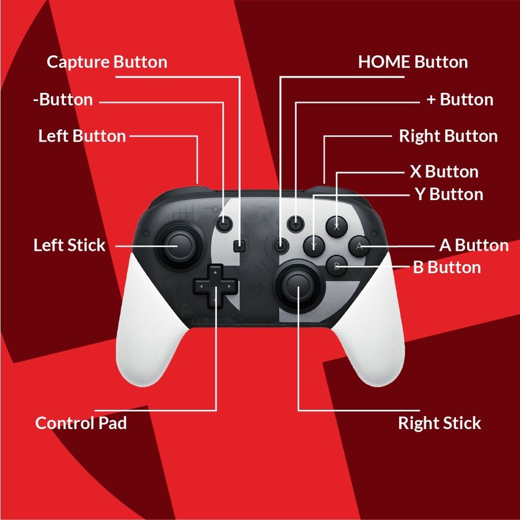 Nintendo Switch Pro Wireless Controller Super Smash Bros Special ...