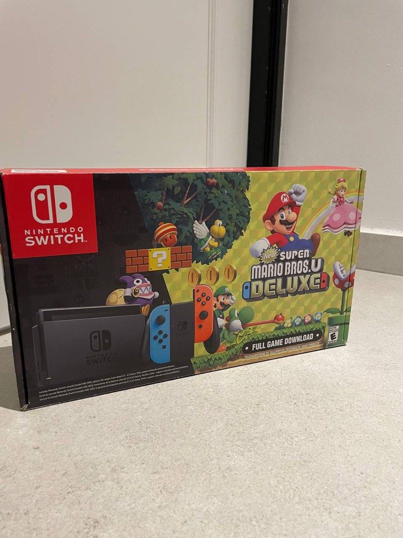 Nintendo Switch Gen 1 (Super Mario Bros Deluxe Edition), Video Gaming ...