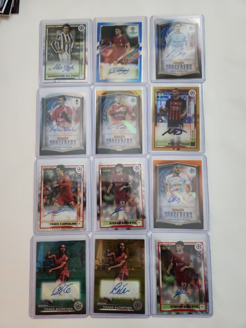 Obsidian Topps Assorted Cards Soccer Football Cards Autograph Patch Red ...