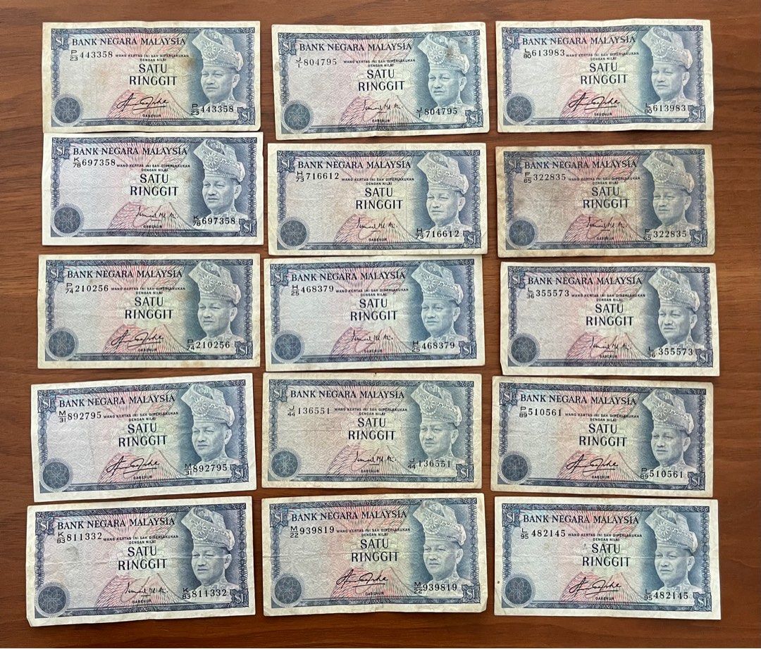 Old $1 ringgit notes, Hobbies & Toys, Memorabilia & Collectibles ...