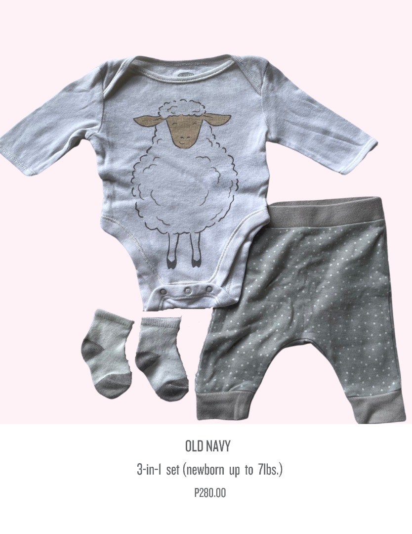 OLD NAVY 3-in-1 set (newborn up to 7lbs.), Babies & Kids, Babies & Kids ...