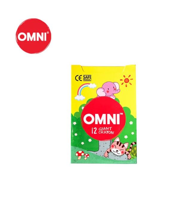 OMNI 12 Colours Giant Crayon, Hobbies & Toys, Stationery & Craft, Art ...